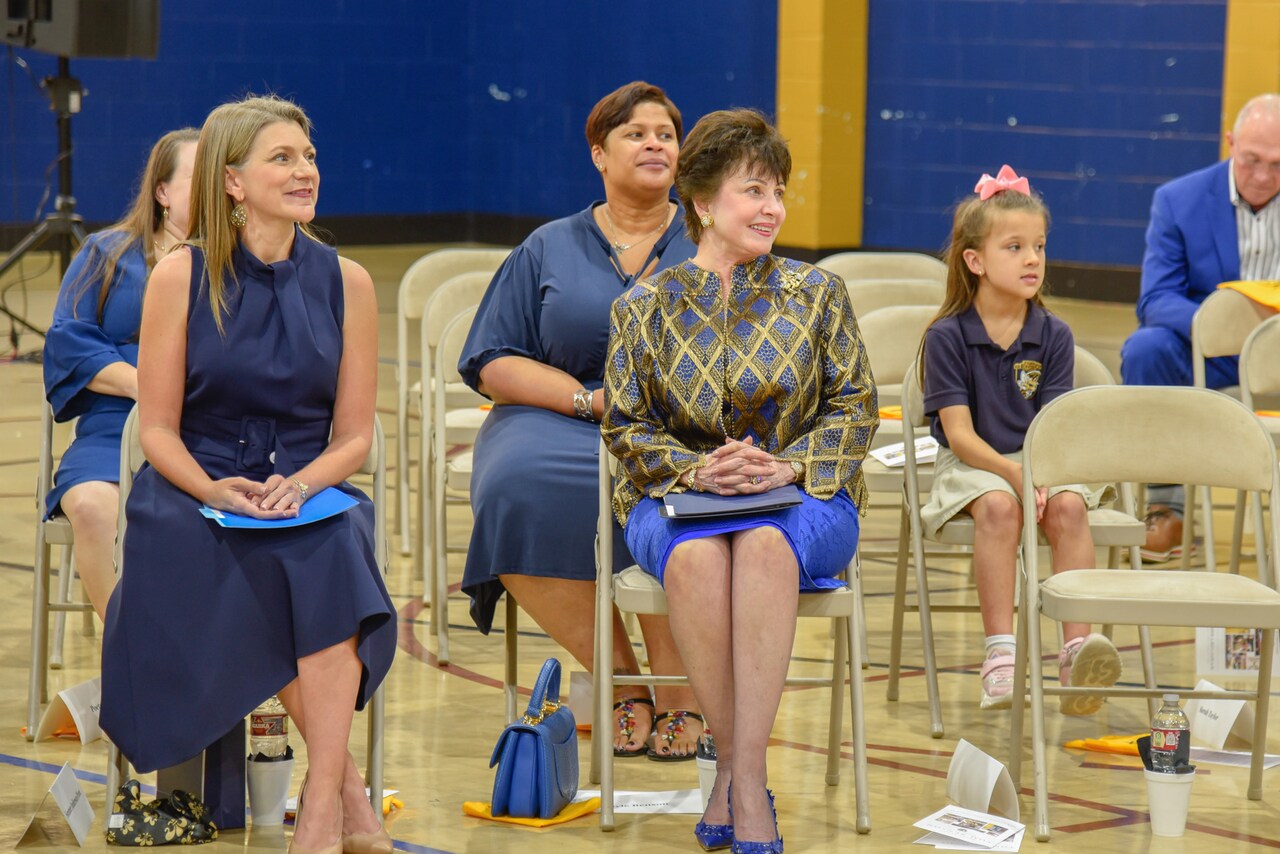 Photos: Gayle Benson attends Tom Benson School dedication ceremony ...