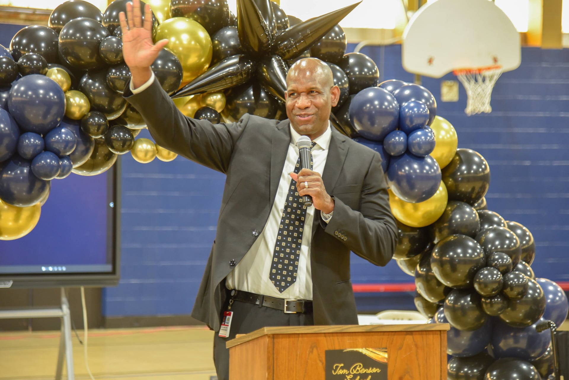Photos: Gayle Benson attends Tom Benson School dedication ceremony ...