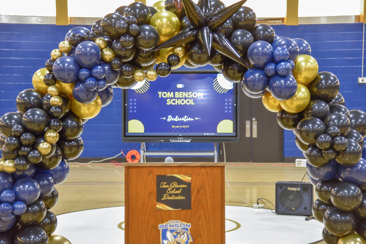 Photos: Gayle Benson attends Tom Benson School dedication ceremony ...