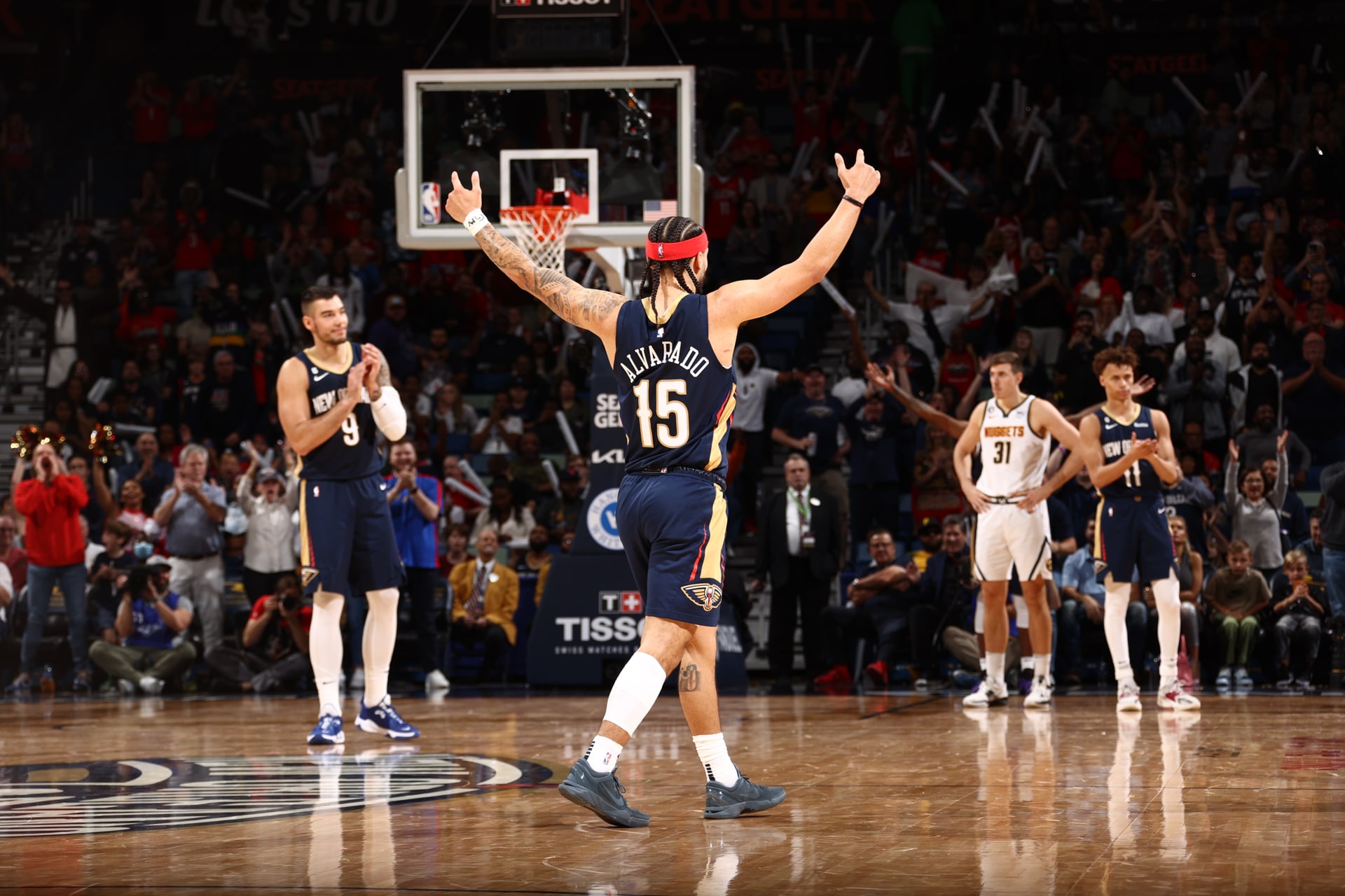 Photos: Jose Alvarado scores career-high 38 points vs. Denver Nuggets ...