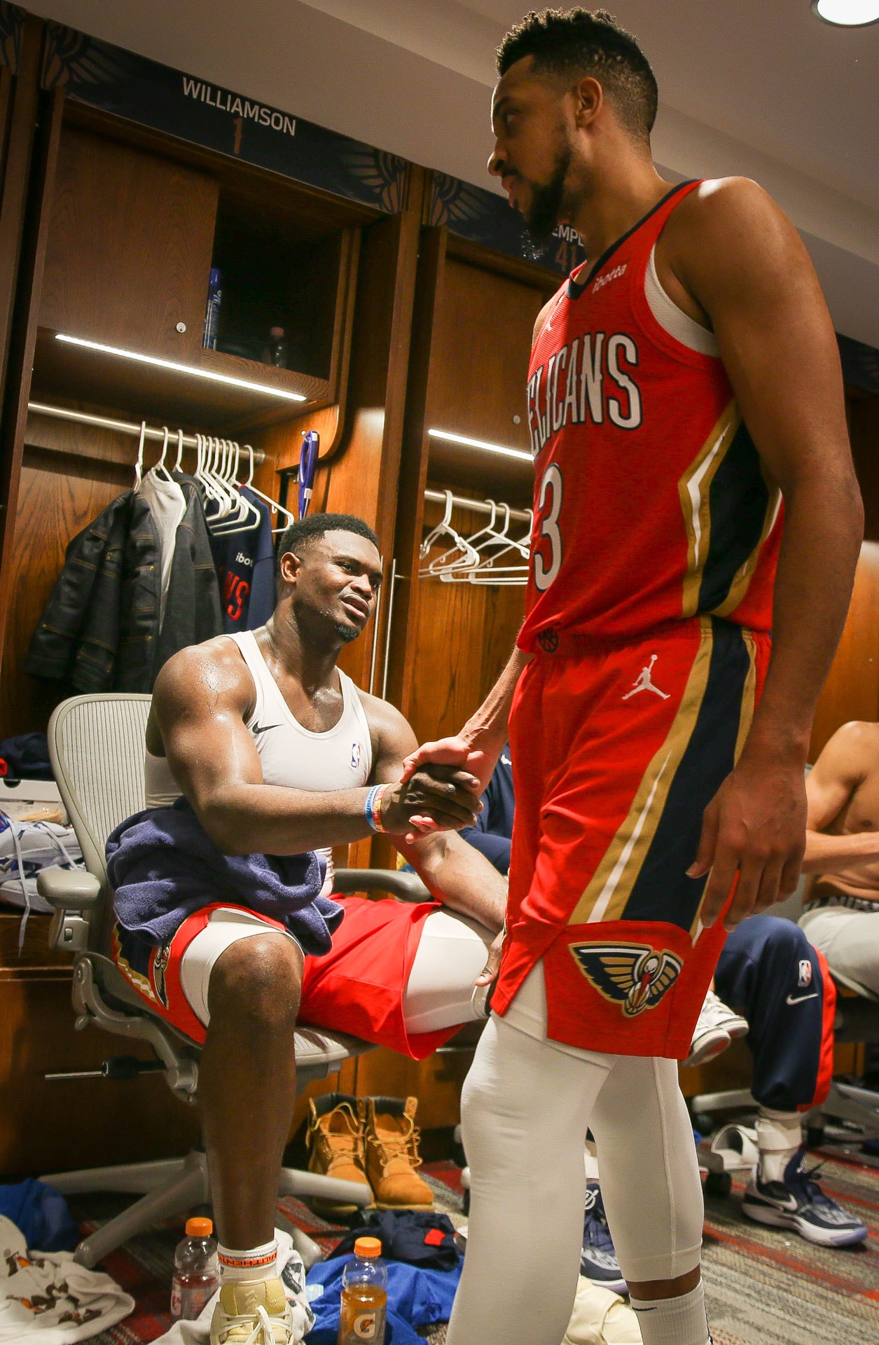Photos: Inside the Pelicans locker room after win vs. Phoenix Suns 12/9 ...