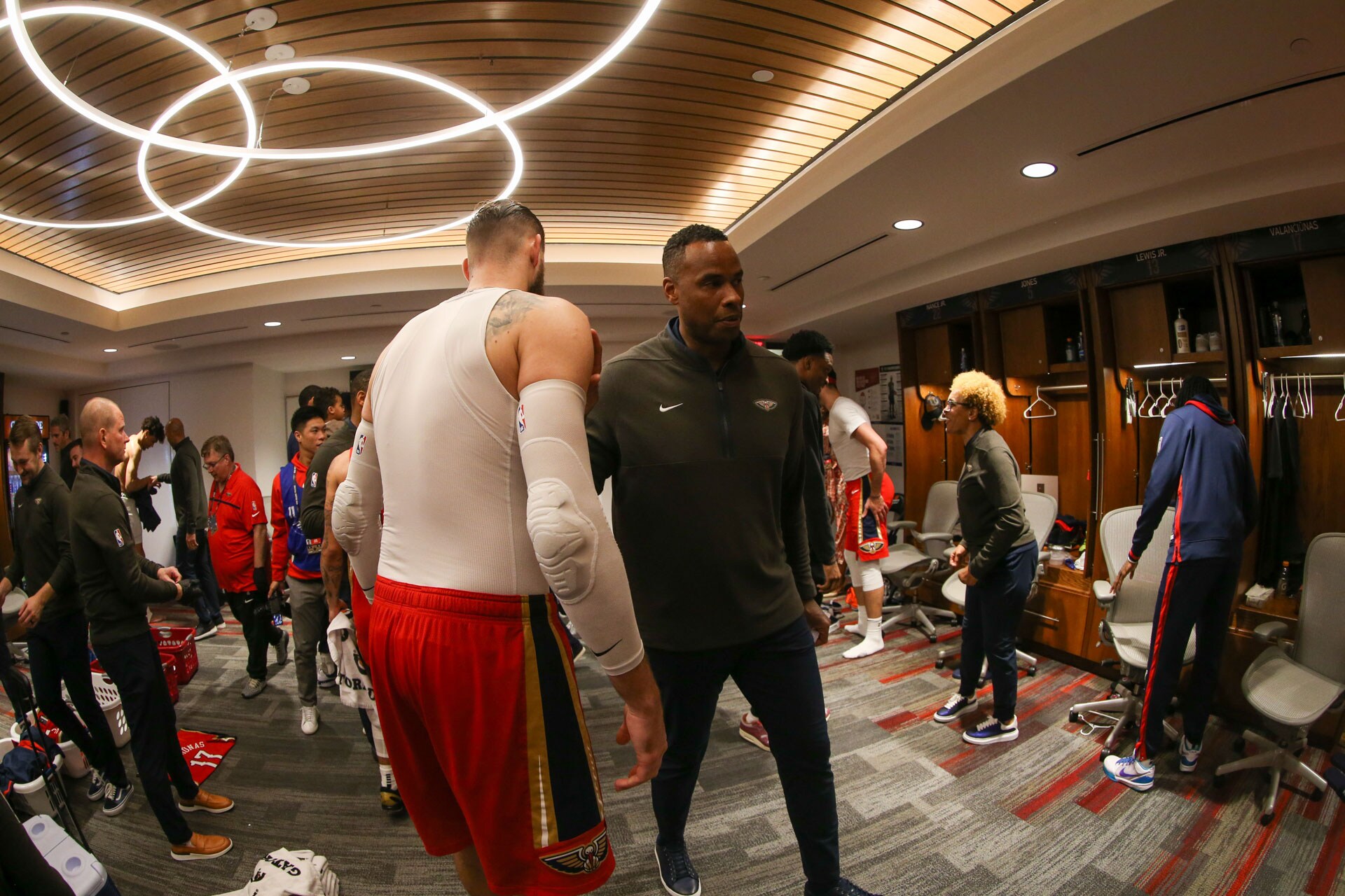 Photos: Inside the Pelicans locker room after win vs. Phoenix Suns 12/9 ...