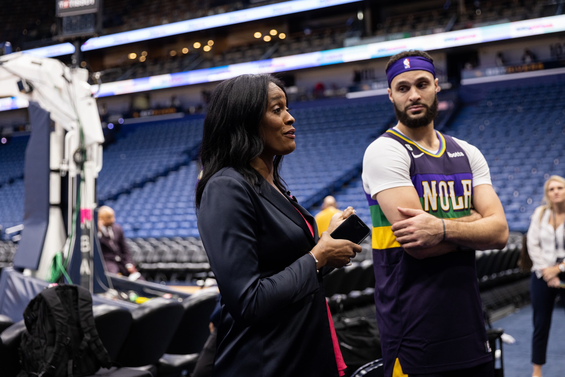 Gallery: Larry Nance Jr. hosts Edna Karr band at Pelicans vs. Nets game ...