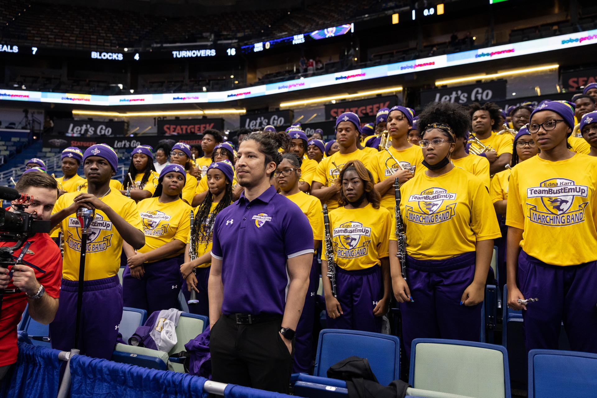 Gallery: Larry Nance Jr. hosts Edna Karr band at Pelicans vs. Nets game ...