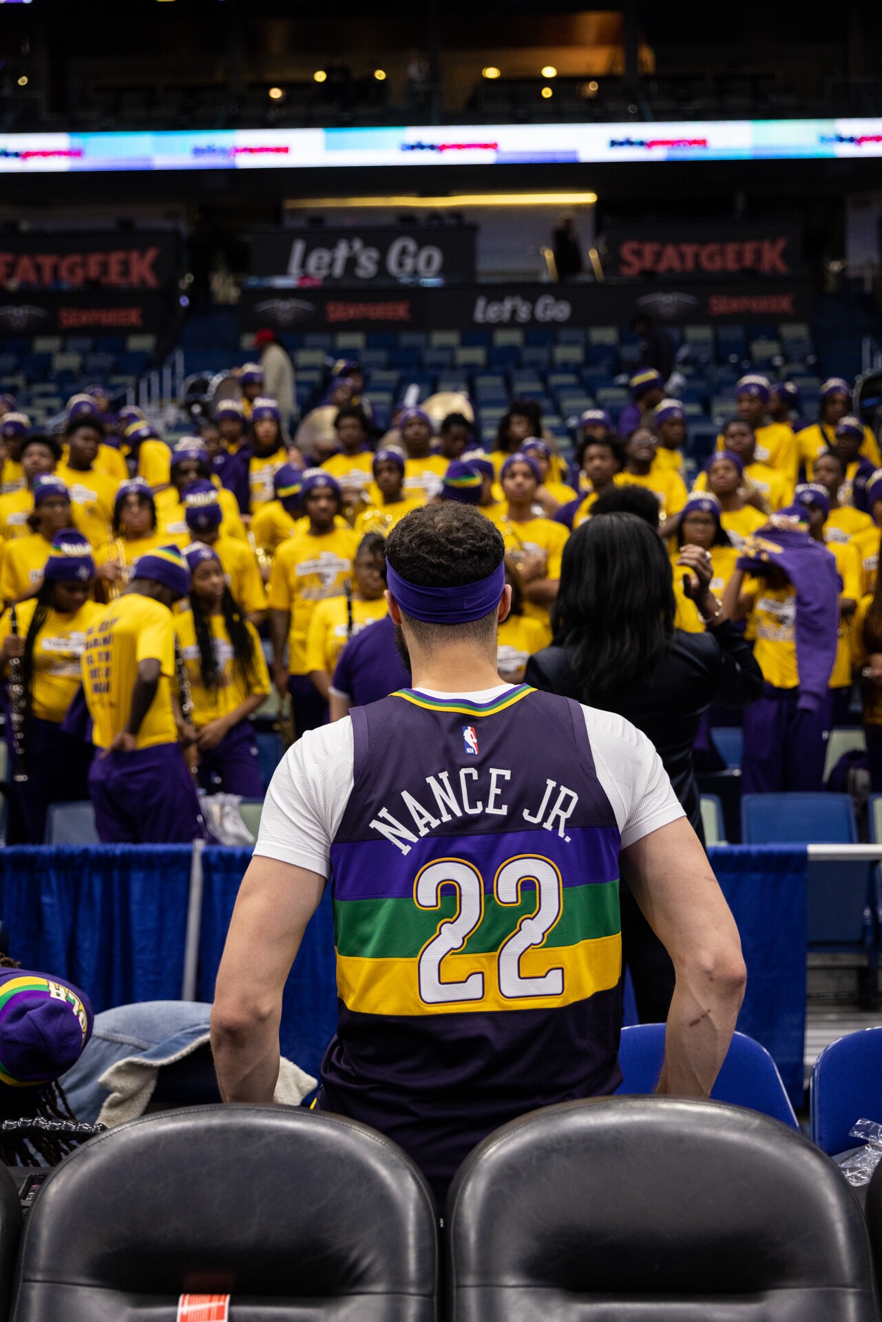 Gallery: Larry Nance Jr. hosts Edna Karr band at Pelicans vs. Nets game ...