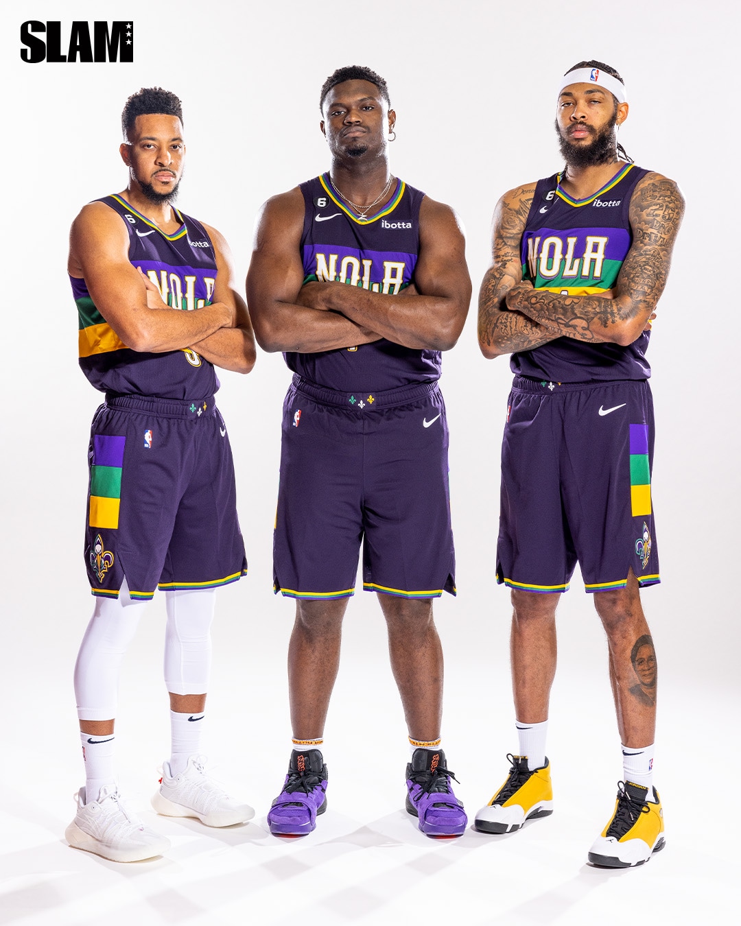 Photos: Zion Williamson, Brandon Ingram, and CJ McCollum pose for SLAM ...