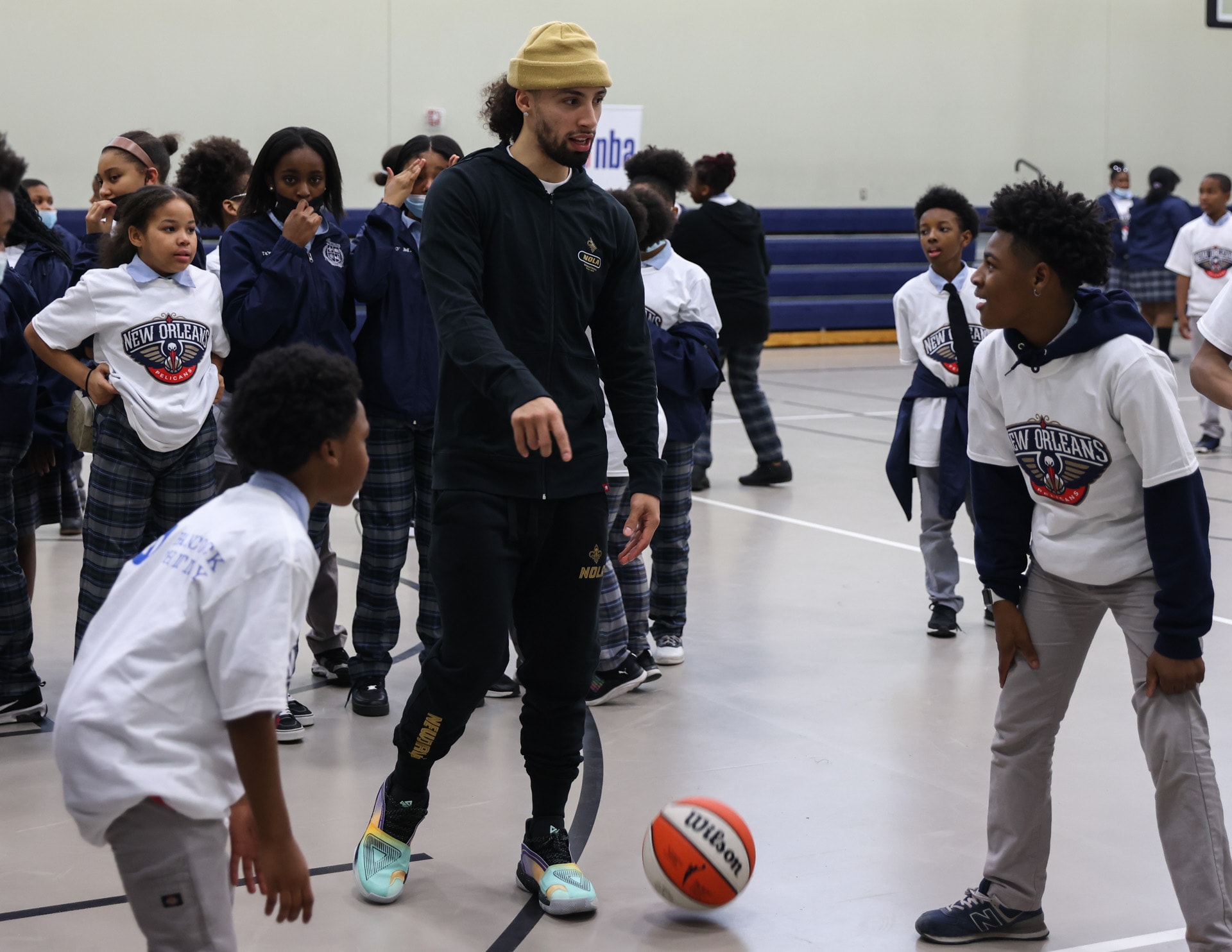 Photos: Jose Alvarado, Hancock Whitney host Jr. Pelicans basketball ...