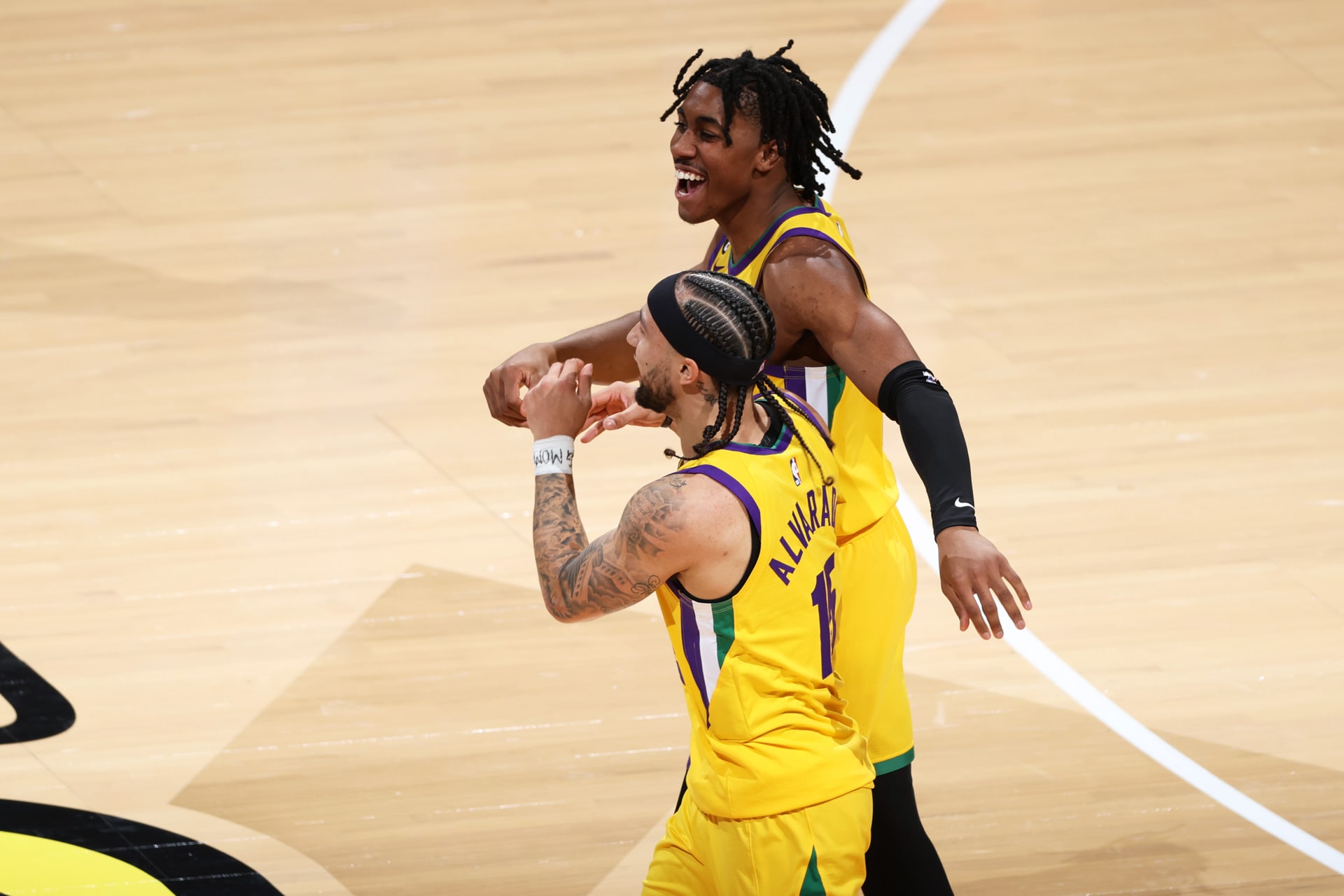 Photos: Jose Alvarado and Trey Murphy III participate in Jordan Rising ...