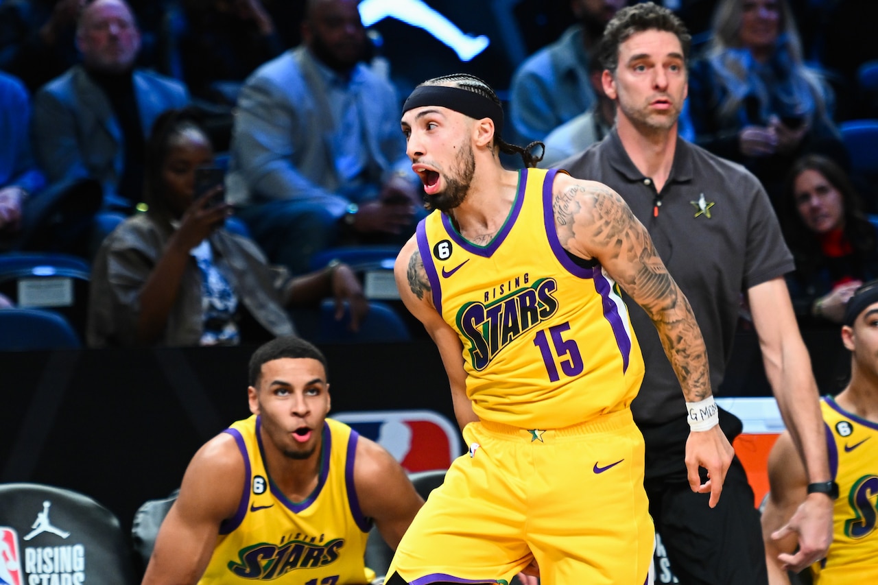 Photos: Jose Alvarado and Trey Murphy III participate in Jordan Rising ...