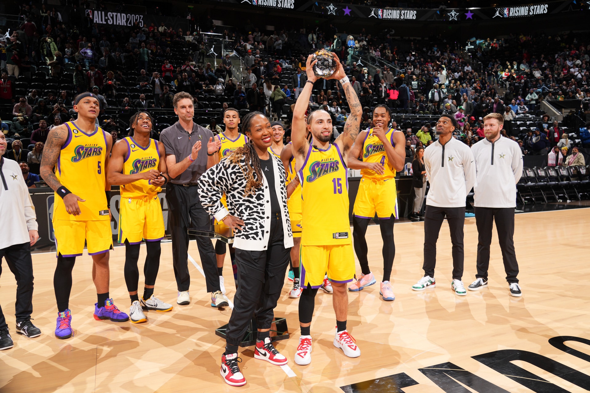 Photos: Jose Alvarado and Trey Murphy III participate in Jordan Rising ...