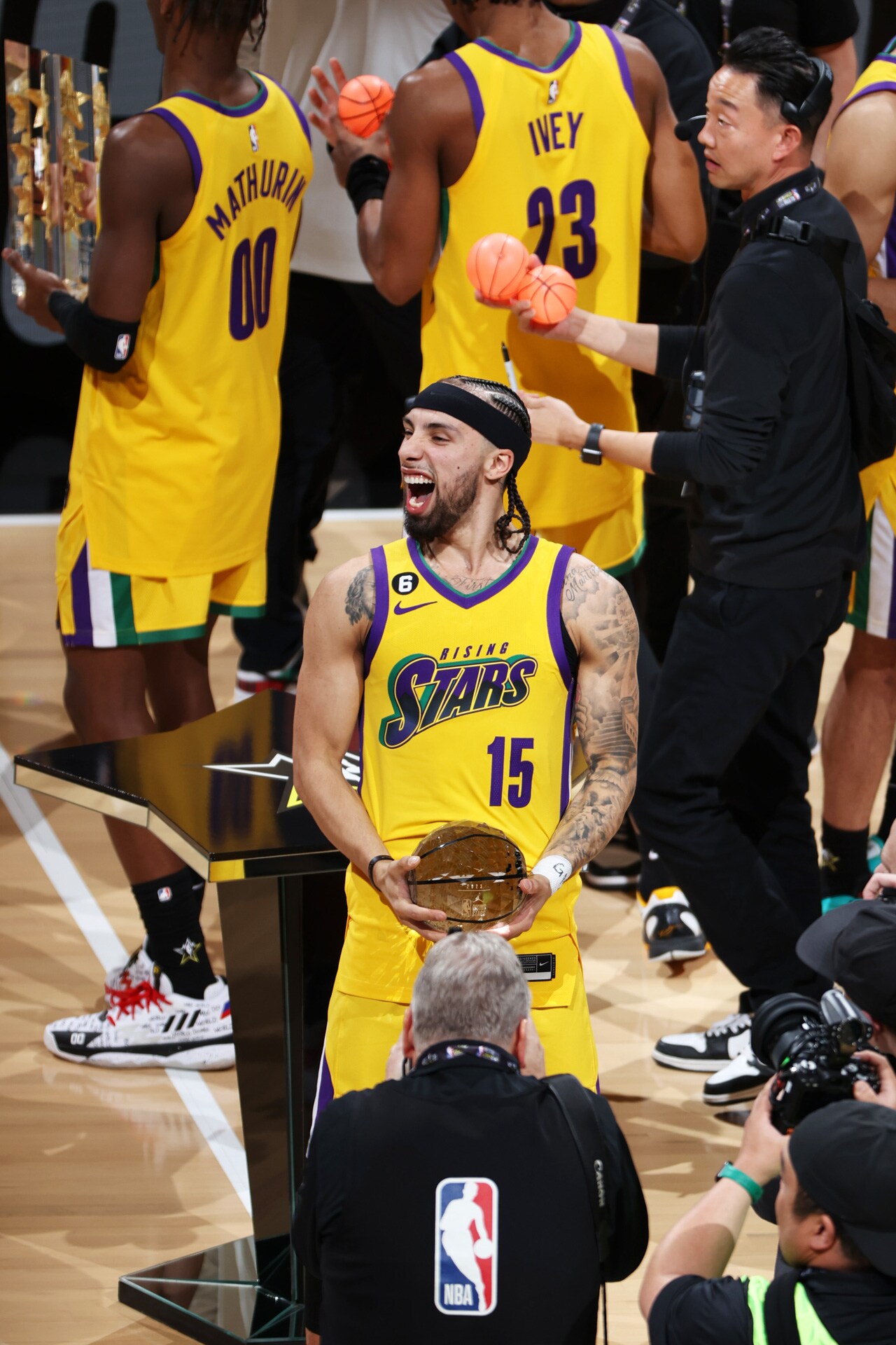 Photos: Jose Alvarado and Trey Murphy III participate in Jordan Rising ...