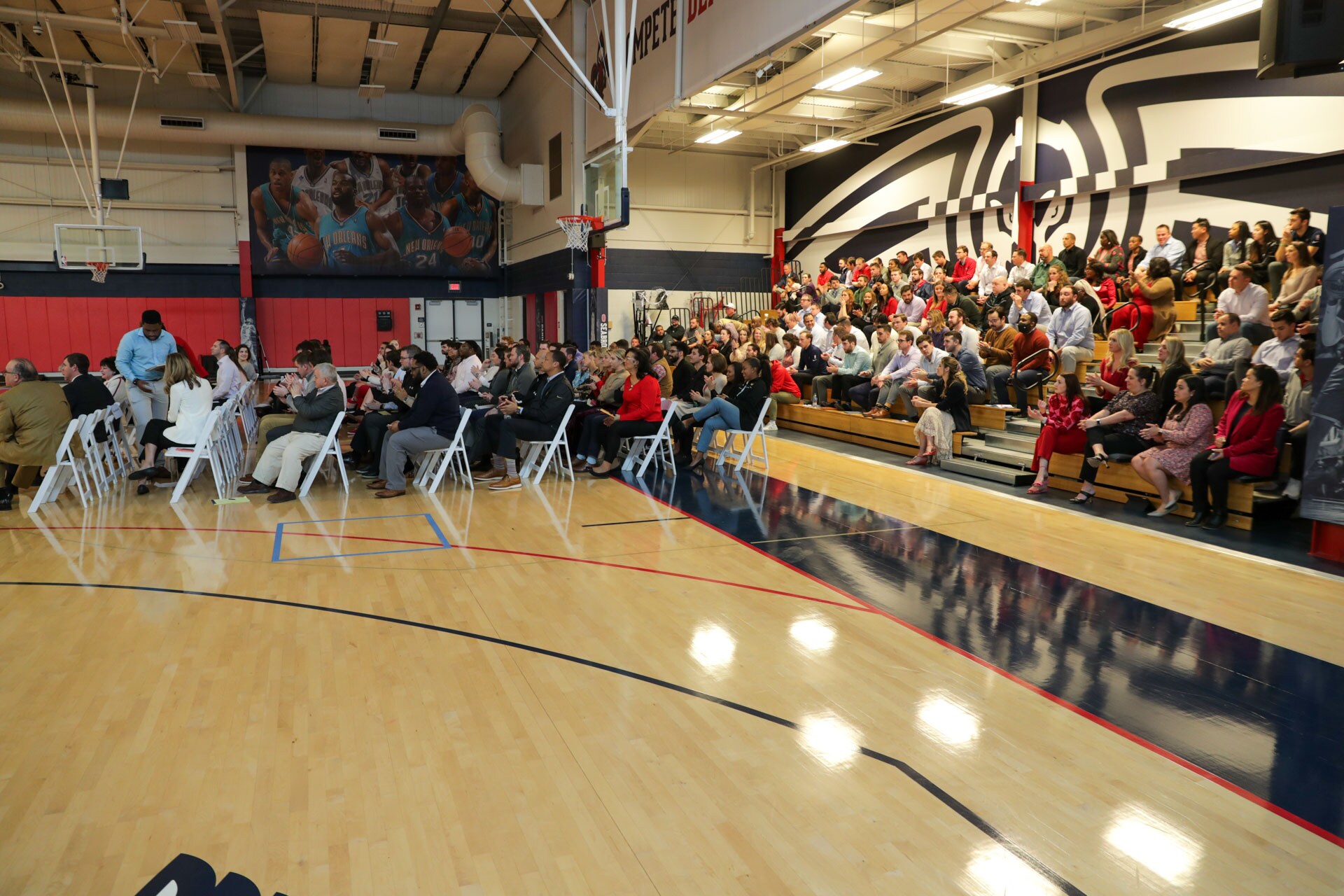 Photos: New Orleans Pelicans and Saints employee pep rally to honor ...