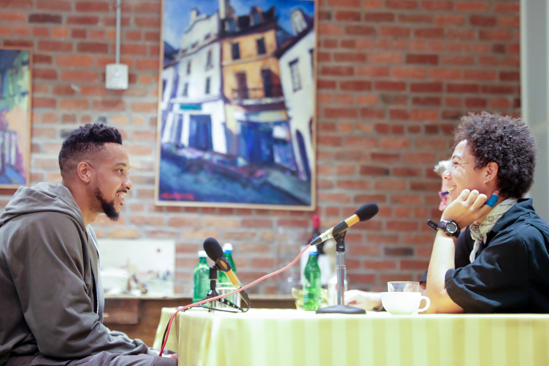 Photos: CJ McCollum with Nina Compton and Larry Miller | Between Bites ...