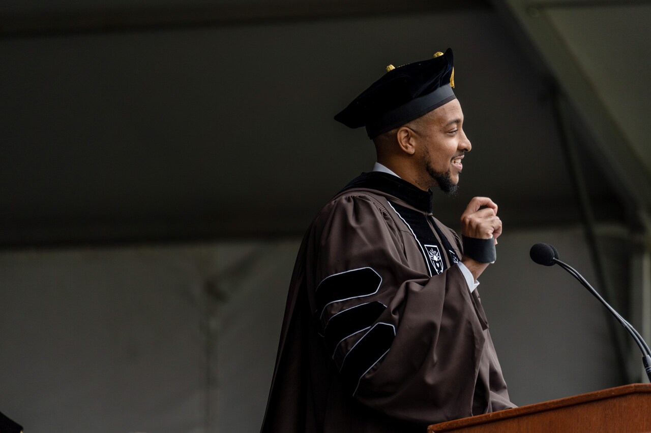 Photos: CJ McCollum delivers commencement address at Lehigh University