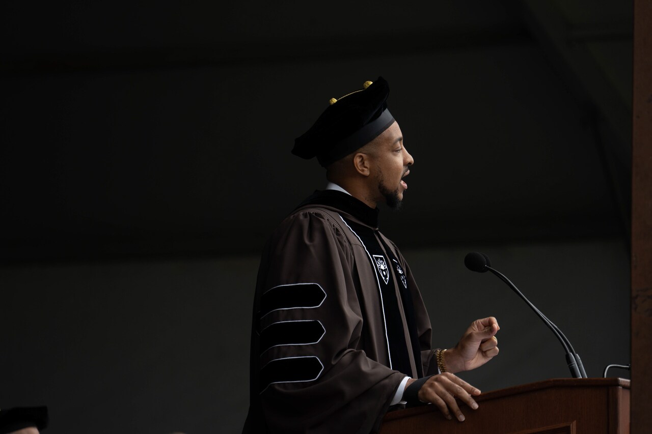 Photos: CJ McCollum delivers commencement address at Lehigh University