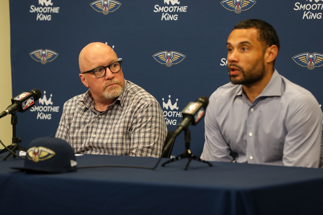 Photos: David Griffin and Trajan Langdon hold post-draft presser
