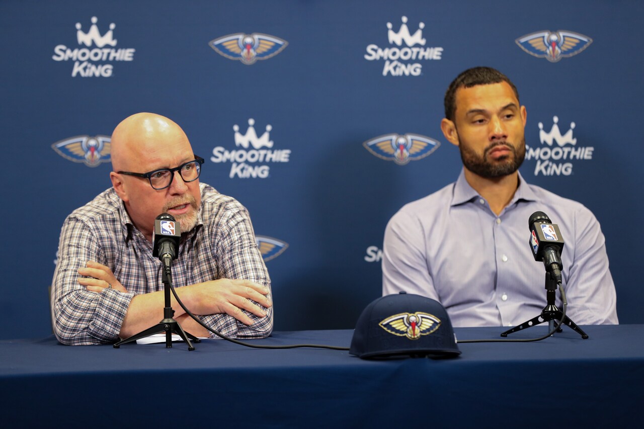 Photos: David Griffin and Trajan Langdon hold post-draft presser