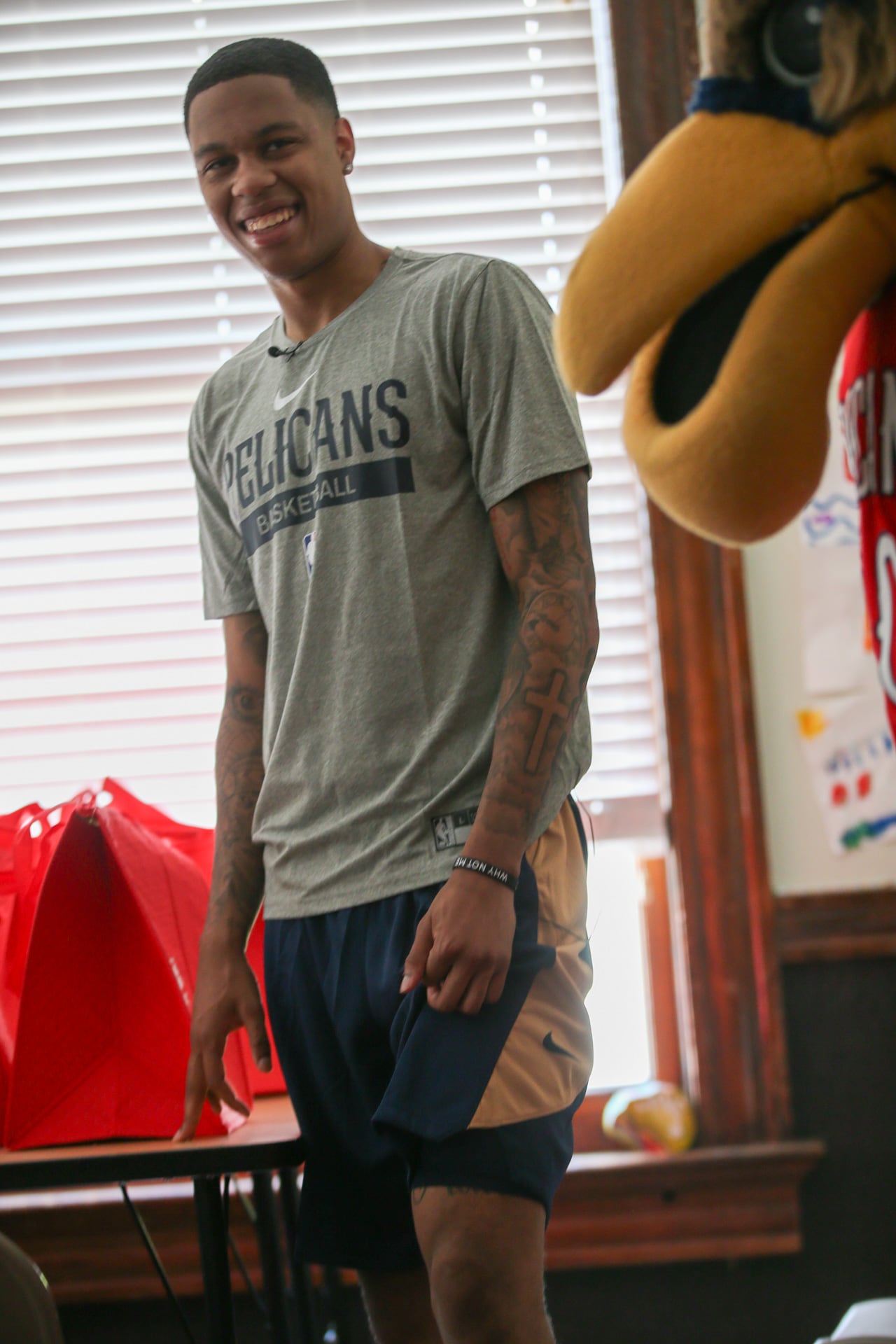 Photos: Jordan Hawkins hosts first community event with Pelicans Photo ...