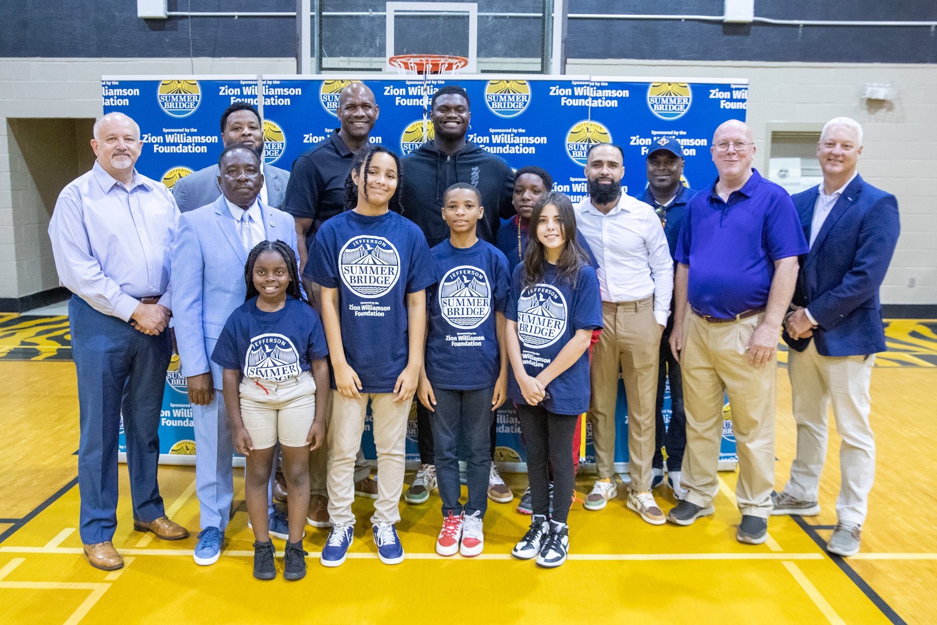 Photos: Zion Williamson partners with Jefferson Parish schools for ...
