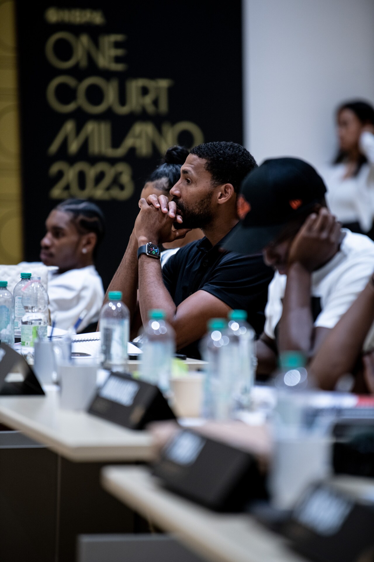 Photos: Garrett Temple attends NBPA's One Court Milan Program Photo ...