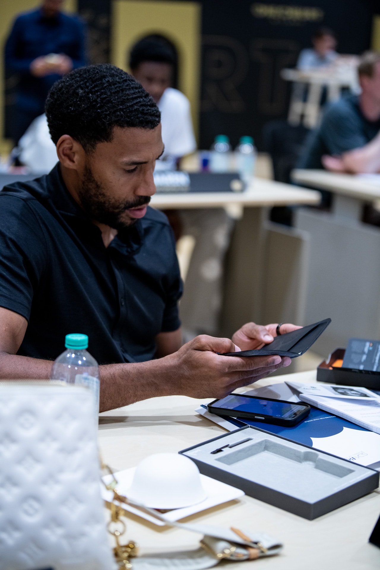Photos: Garrett Temple attends NBPA's One Court Milan Program Photo ...
