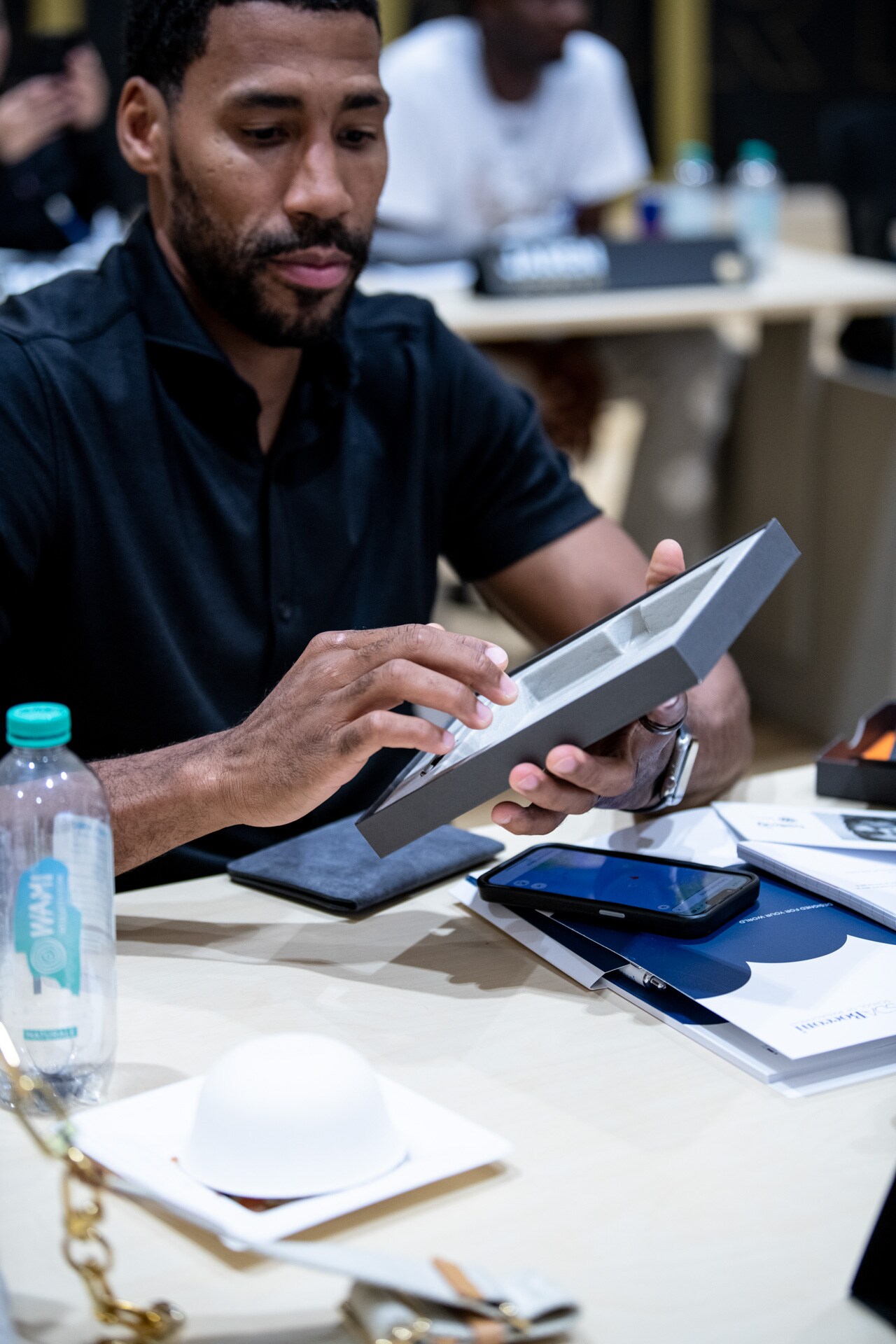 Photos: Garrett Temple attends NBPA's One Court Milan Program Photo ...