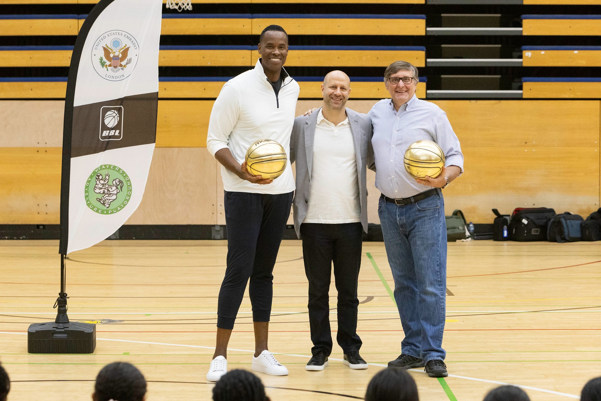 Photos: Jarron Collins serves as youth camp coach with London Lions ...