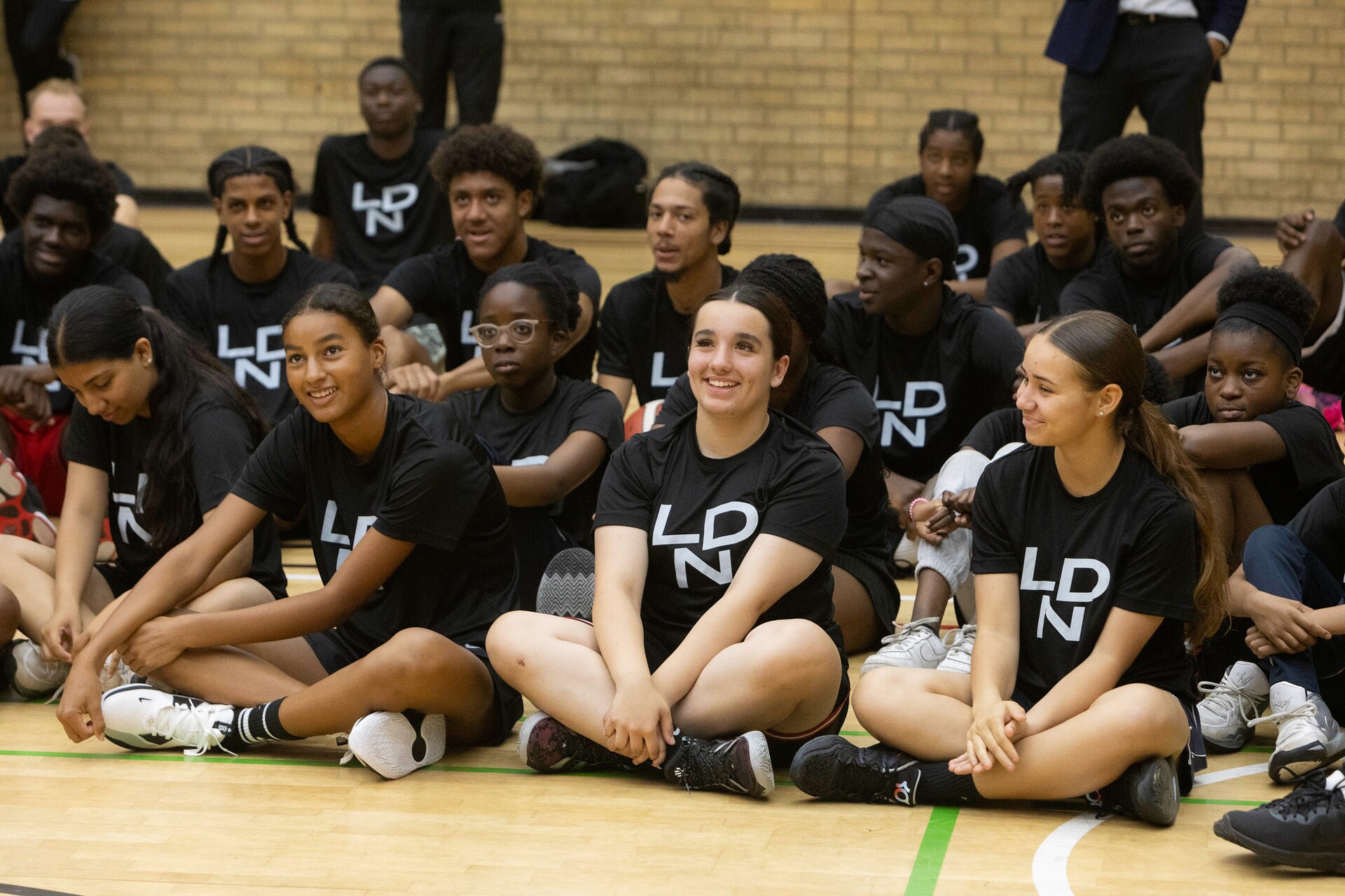Photos: Jarron Collins serves as youth camp coach with London Lions ...