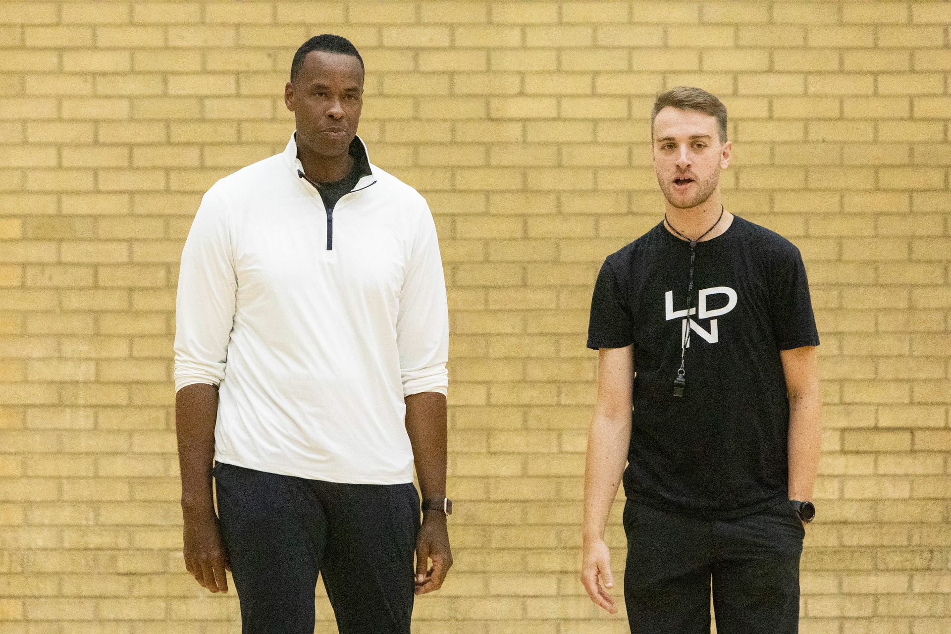 Photos: Jarron Collins serves as youth camp coach with London Lions ...