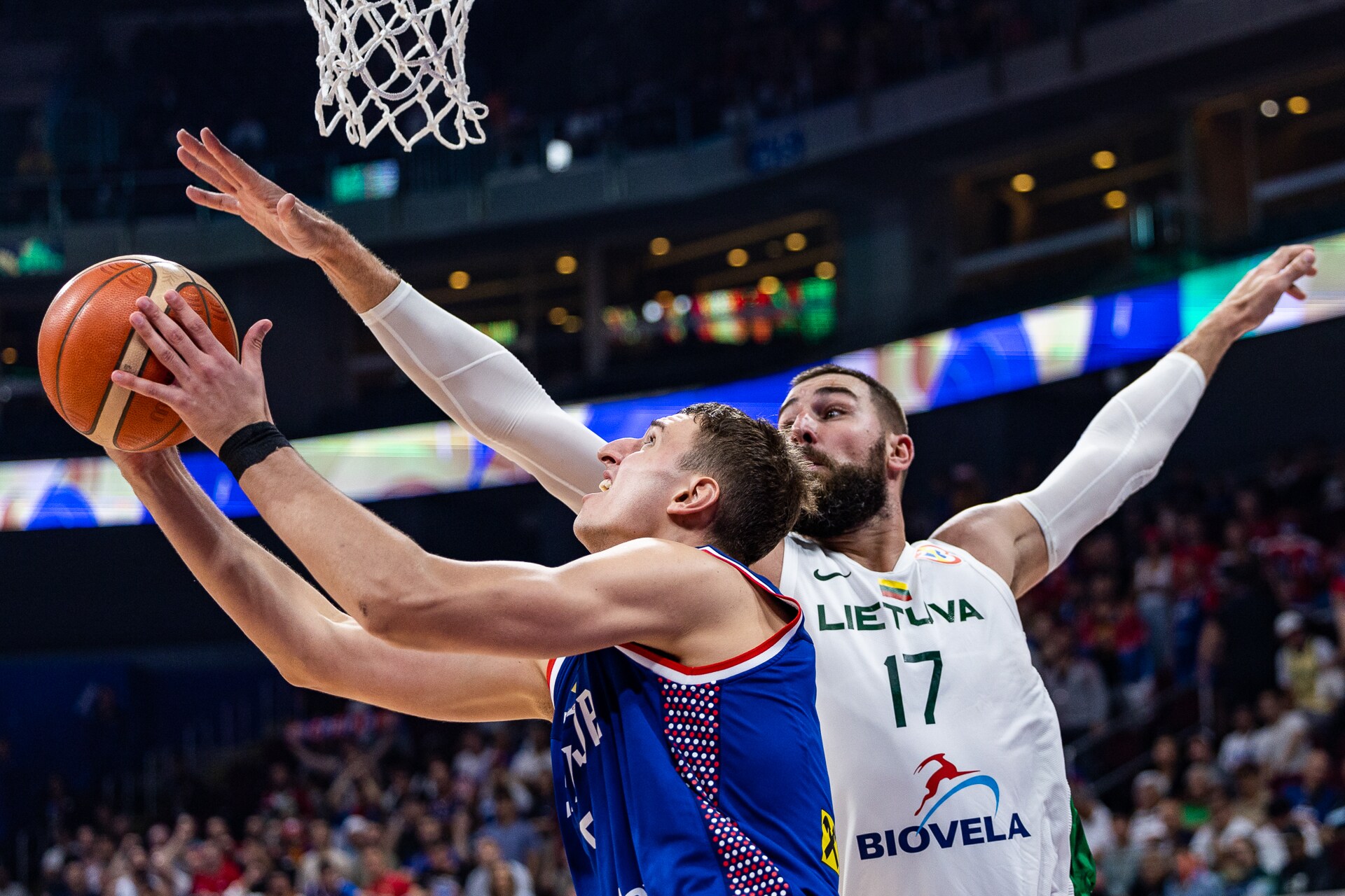 Photos: Valančiūnas, Lithuania eliminated after 68-87 loss to Serbia in ...