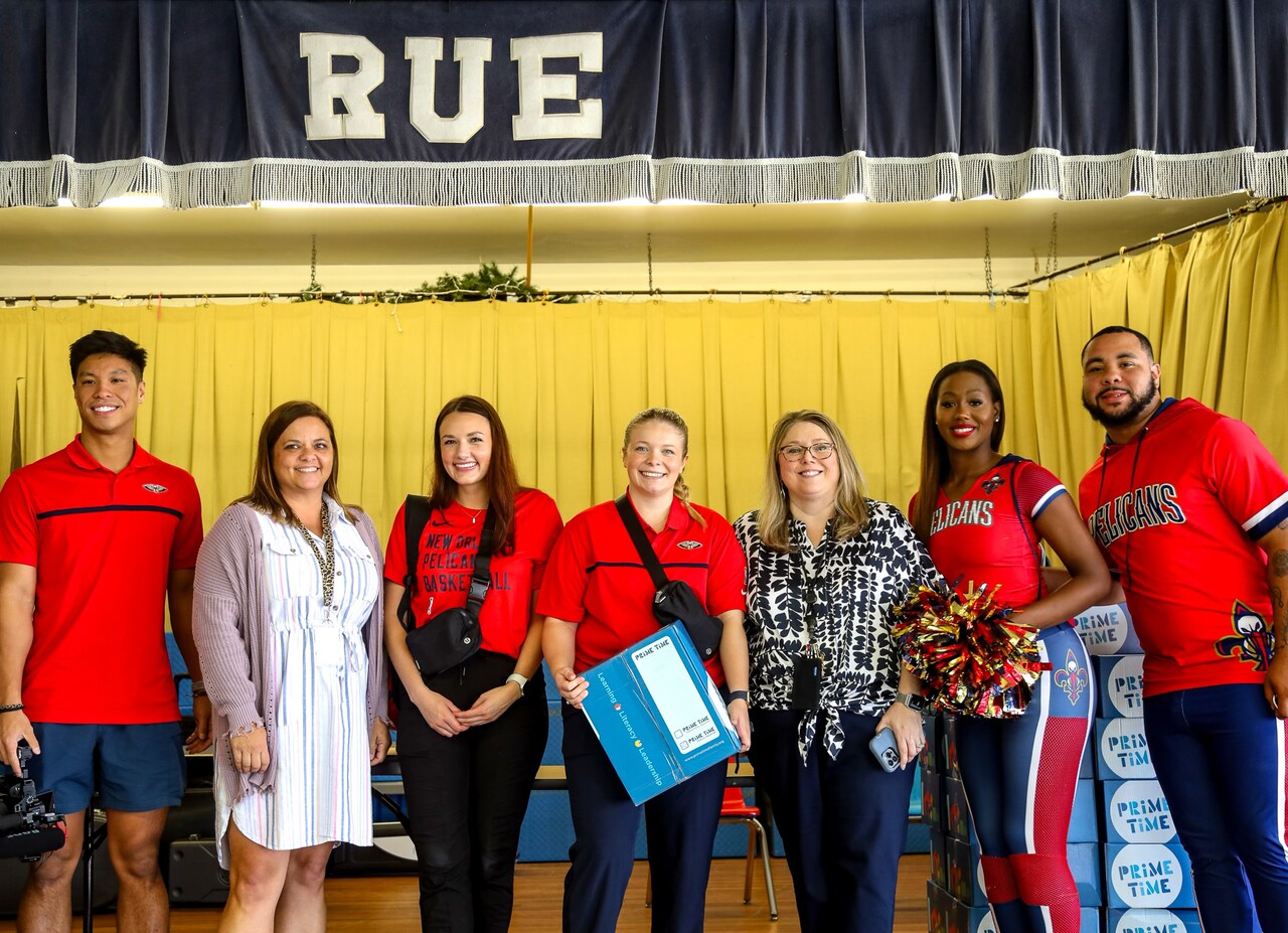 New Orleans Pelicans and Shell give Adopt-A-School Reading Kit at ...