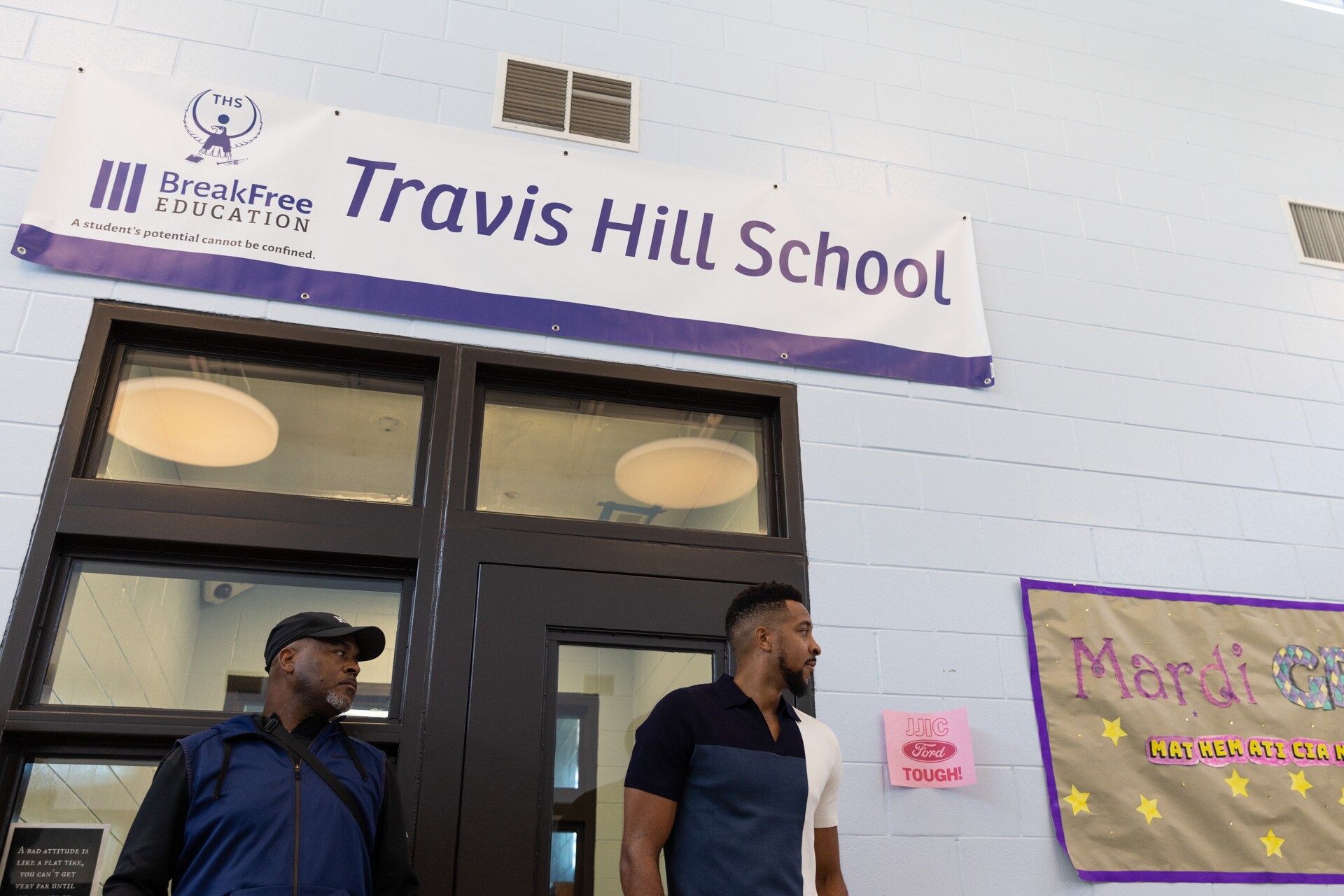 Photos: CJ McCollum visits Travis Hill School and Juvenile Justice Intervention Center Photo ...