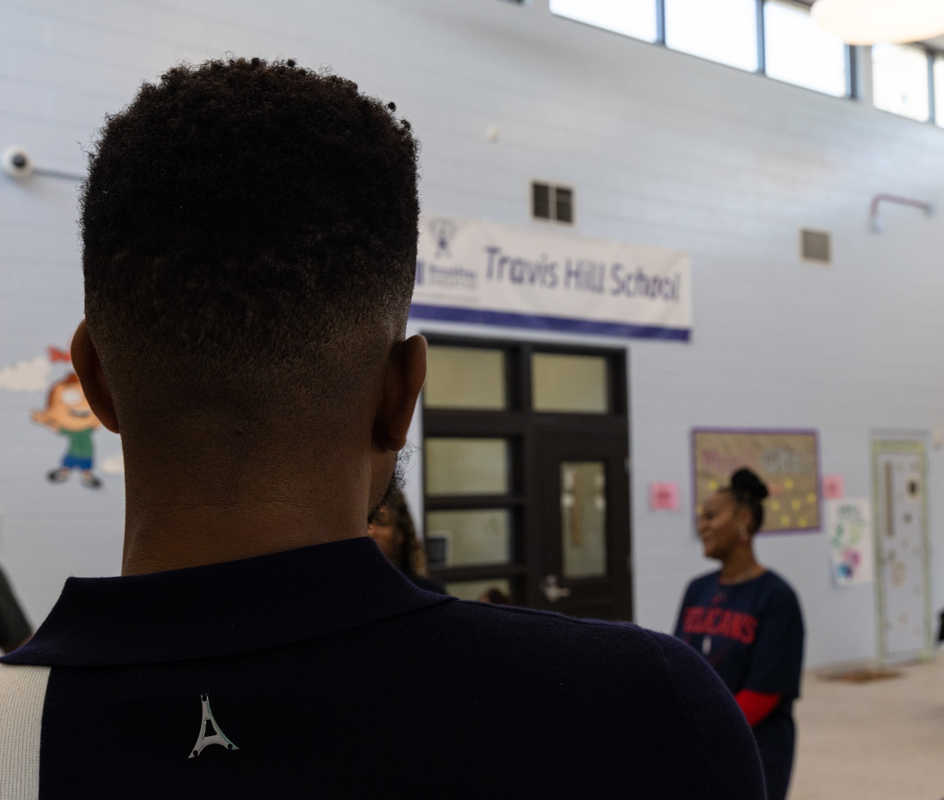 Photos: CJ McCollum visits Travis Hill School and Juvenile Justice ...