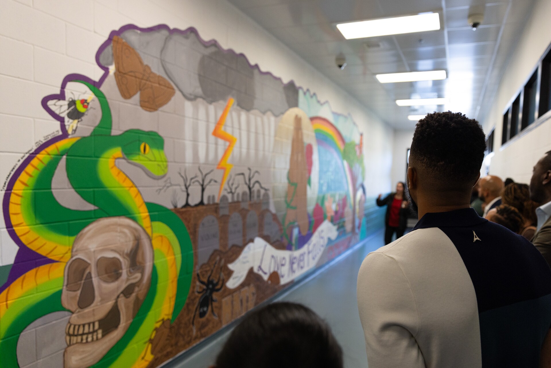 Photos: CJ McCollum visits Travis Hill School and Juvenile Justice ...