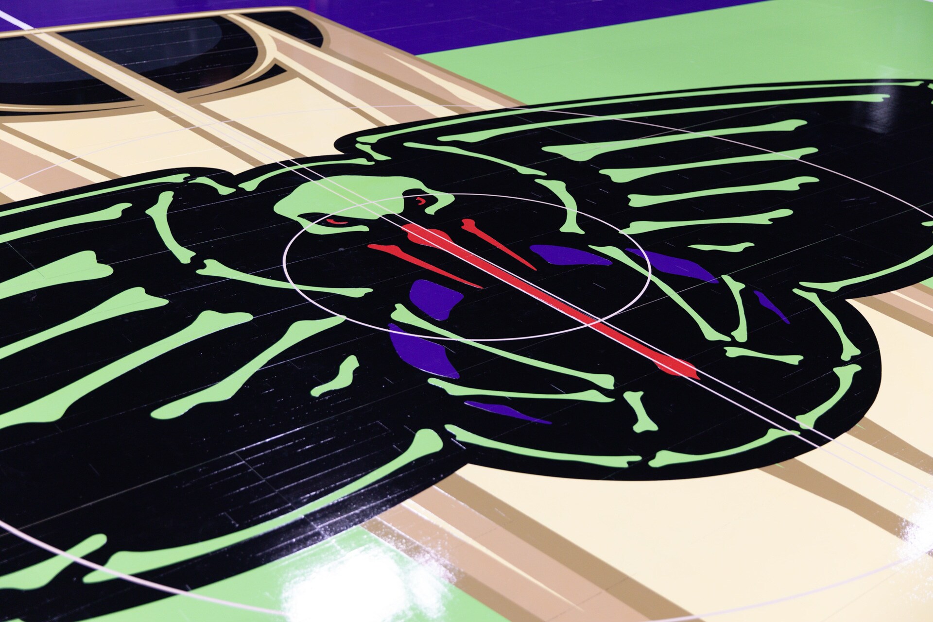 Photos: First look at Pelicans In-Season Tournament court at Smoothie ...