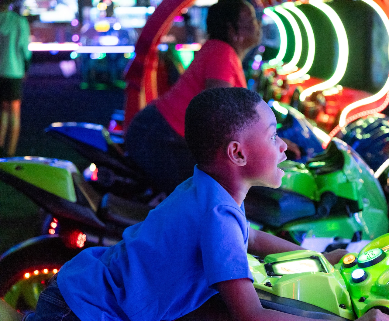 Photos: Jose Alvarado hosts YEP families at Dave and Busters | New ...