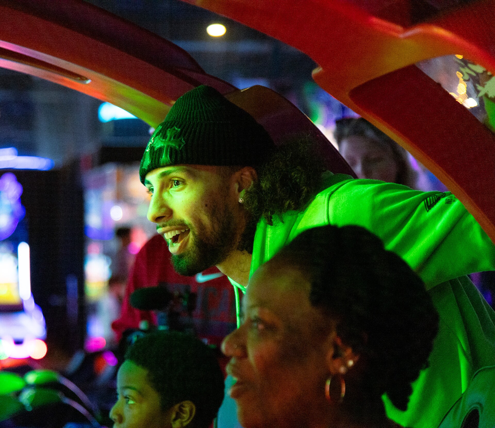 Photos: Jose Alvarado hosts YEP families at Dave and Busters Photo ...