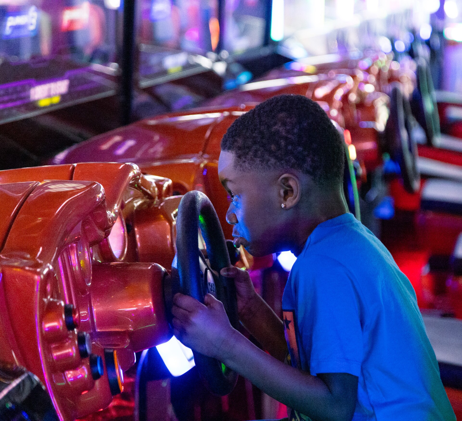 Photos: Jose Alvarado hosts YEP families at Dave and Busters Photo ...