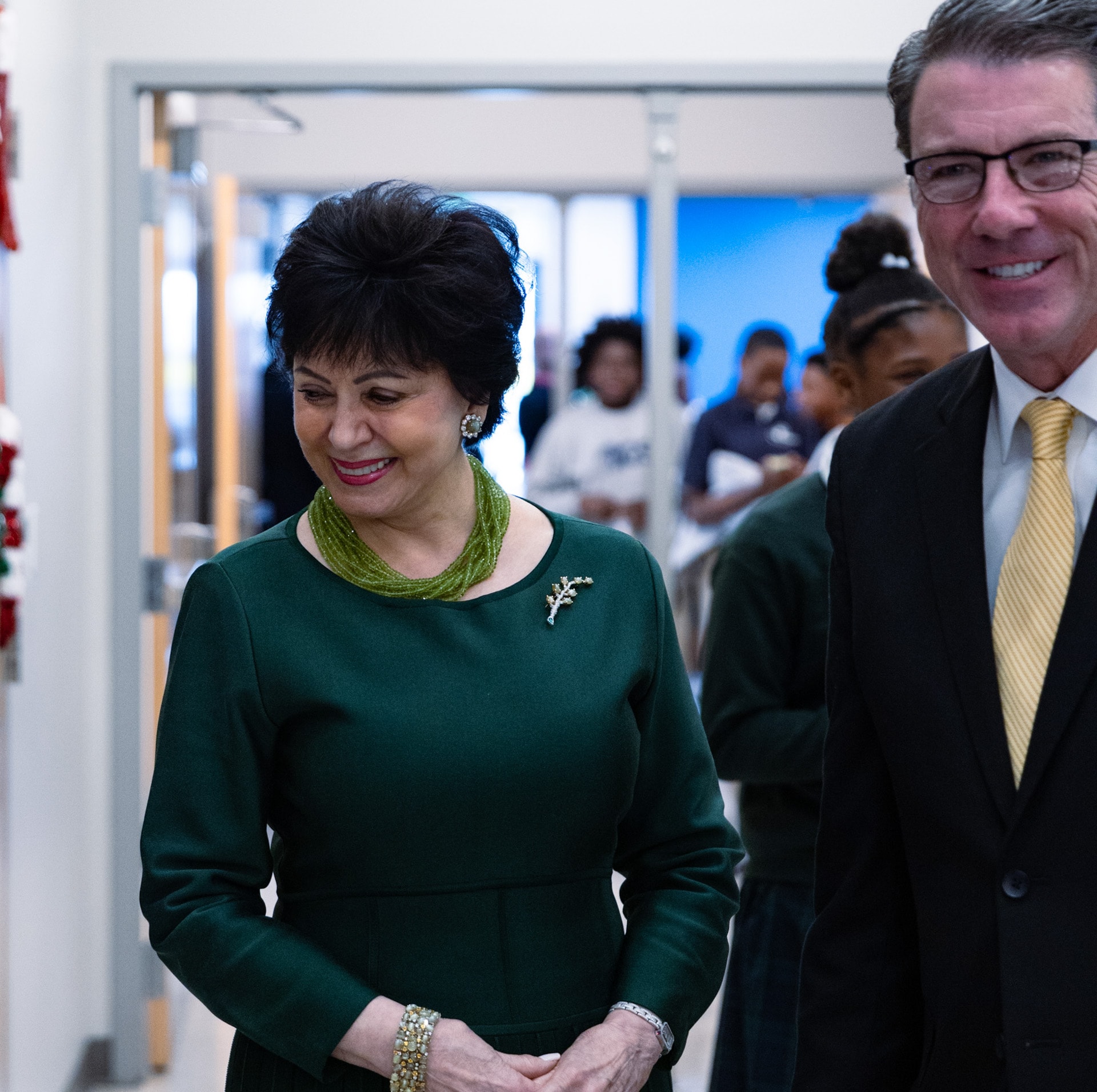 Photos: Gayle Benson visits Good Shepherd School | Month of Giving 2023 ...