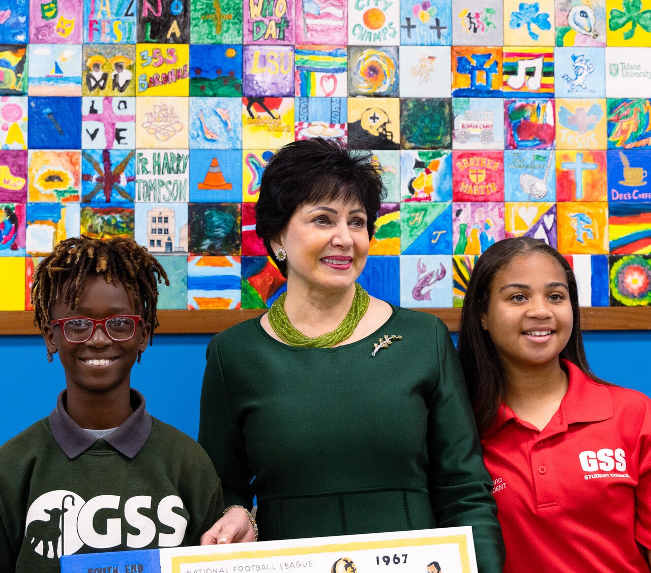 Photos: Gayle Benson visits Good Shepherd School | Month of Giving 2023 ...