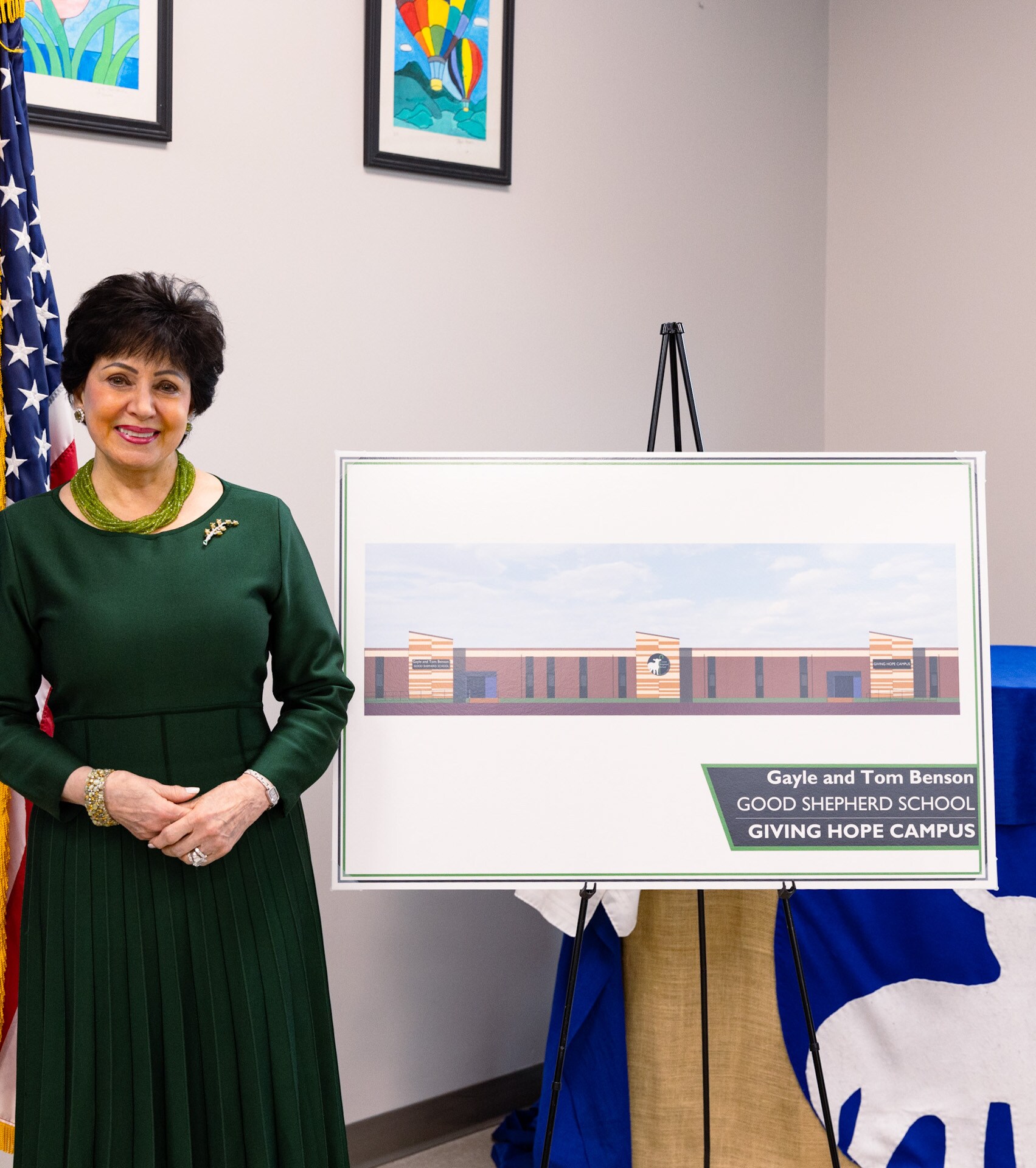 Photos: Gayle Benson visits Good Shepherd School | Month of Giving 2023 ...