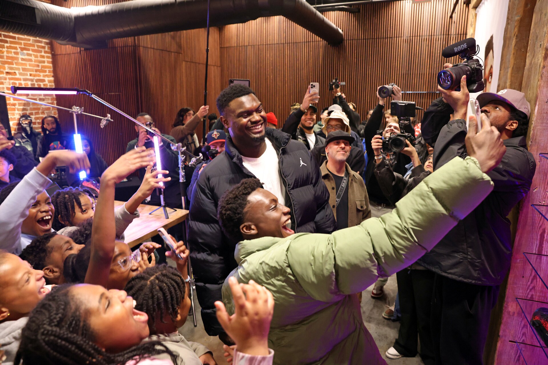 Photos: Zion Williamson surprises students with new Zion 3 'Sanctuary ...