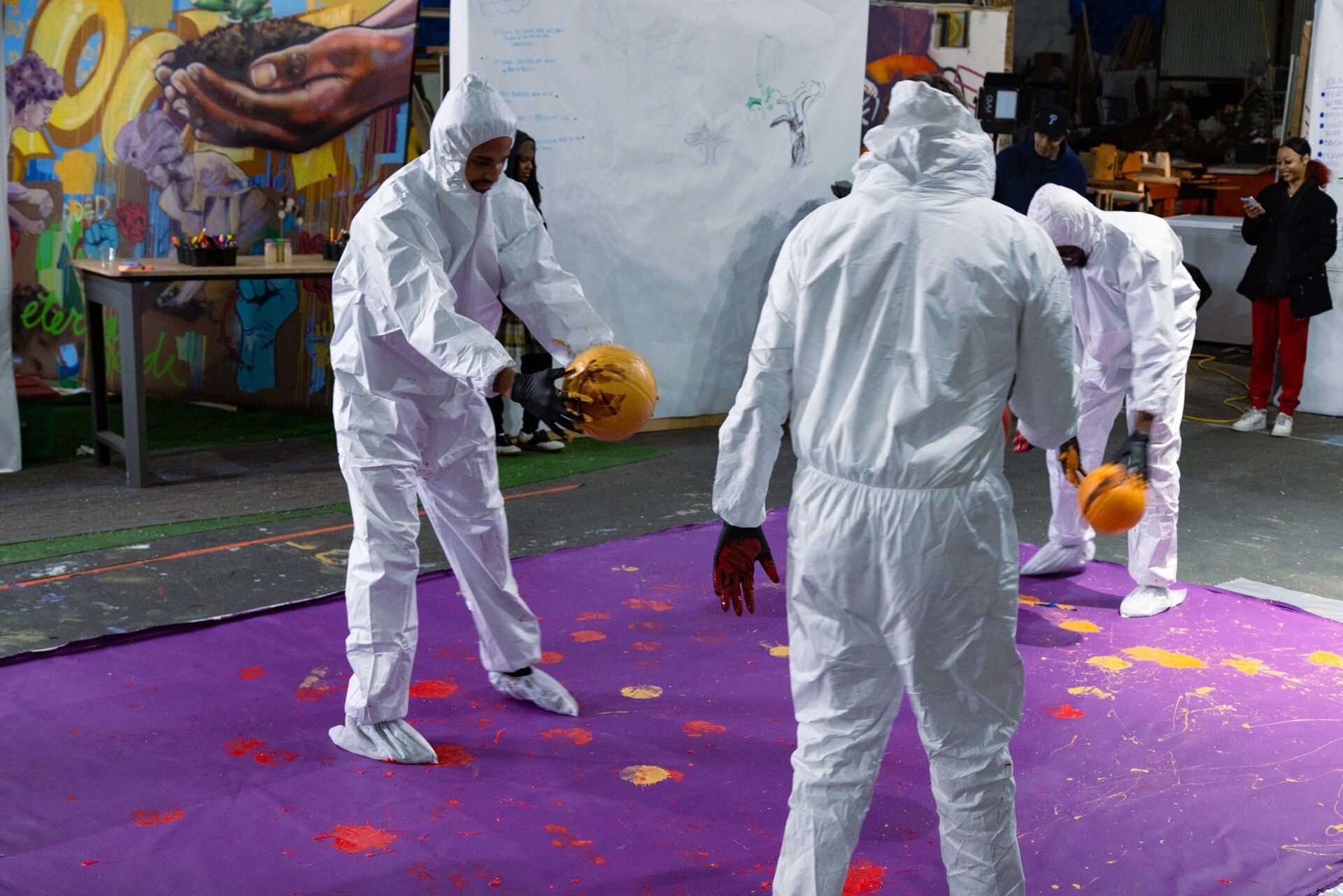 Photos: Pelicans players help create Black History Month basketball ...