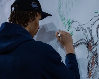Pelicans players collaborate with artist BMike and Eternal Seeds to ...