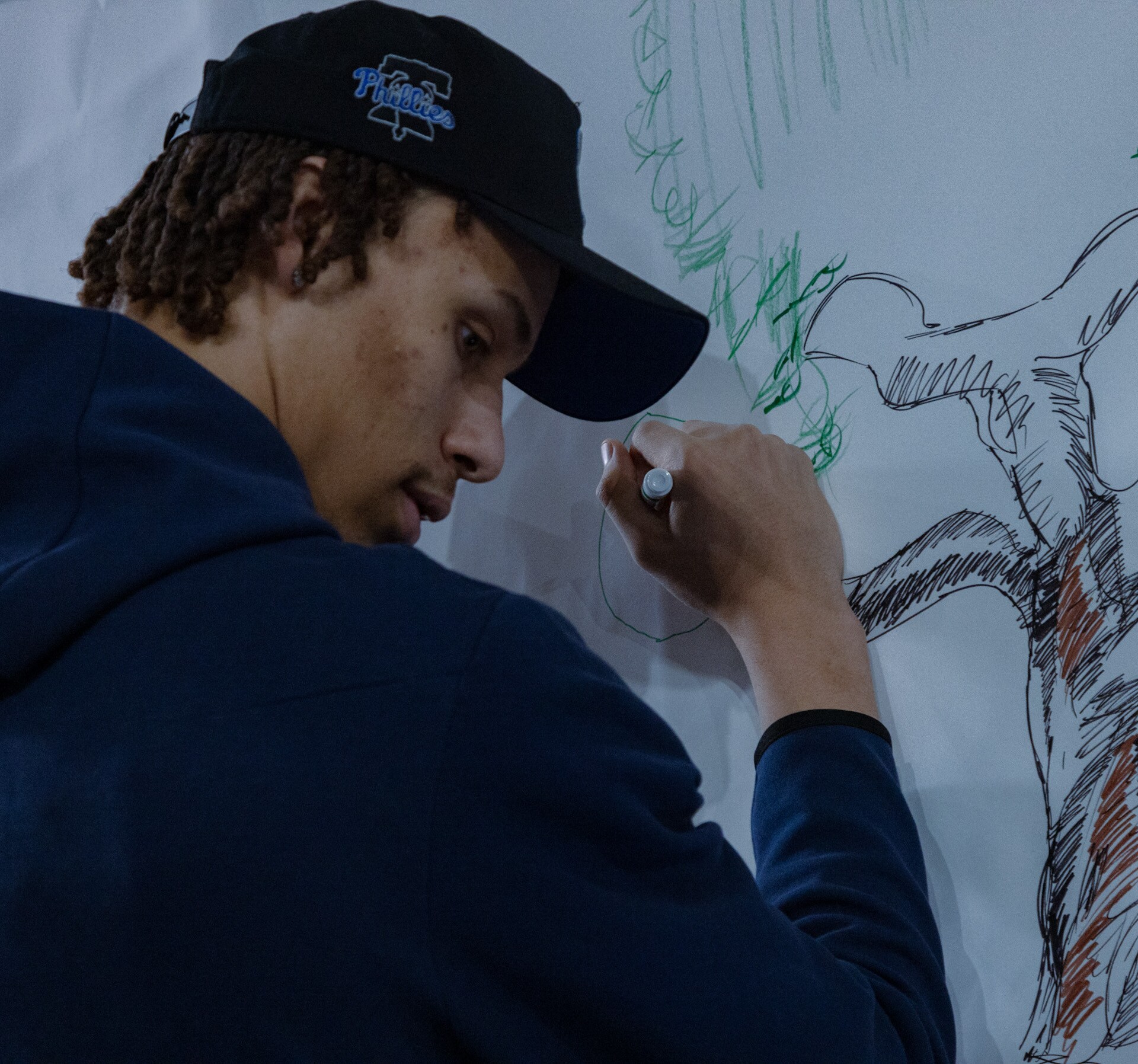 Photos: Pelicans players help create Black History Month basketball ...