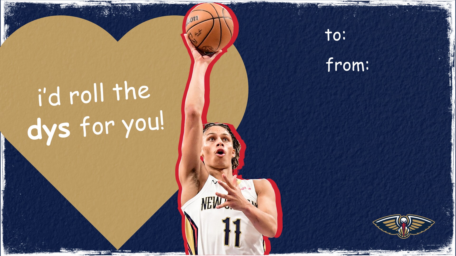 Give loved ones Pelicans-themed Valentine's Day cards | NBA.com