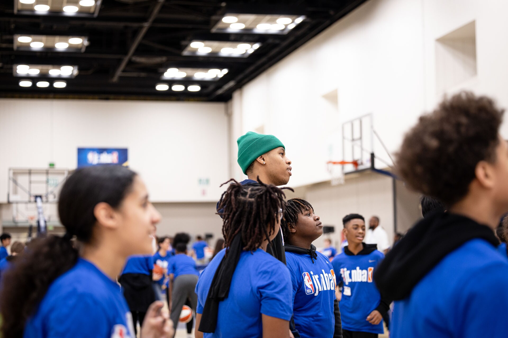 Photos: Jordan Hawkins at Jr. NBA Day | 2024 All-Star Weekend Photo ...