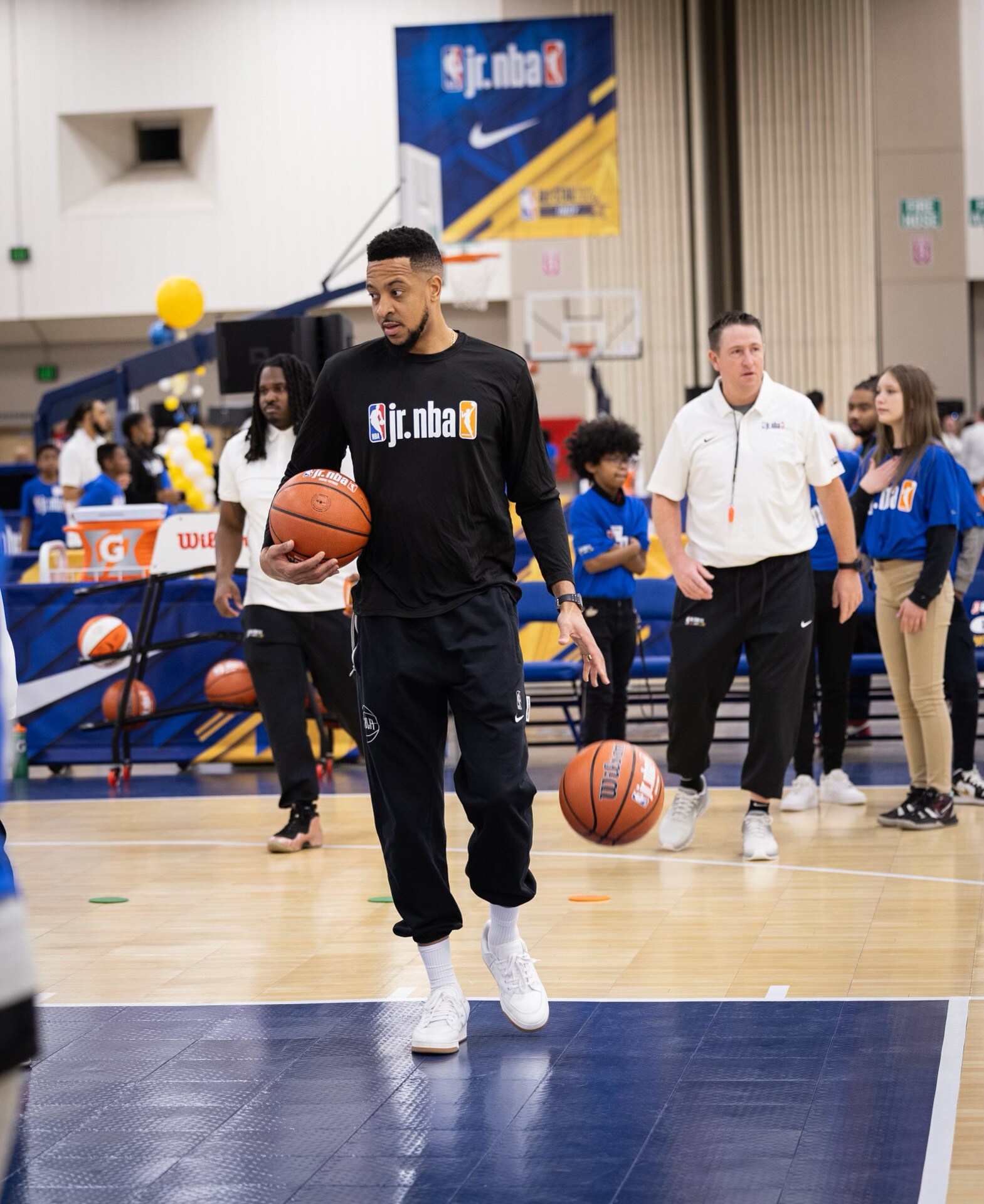Photos: CJ McCollum at Jr. NBA Day | 2024 All-Star Weekend Photo ...