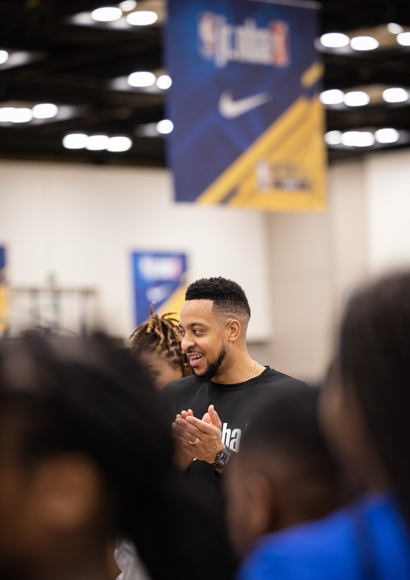Photos: CJ McCollum at Jr. NBA Day | 2024 All-Star Weekend Photo ...