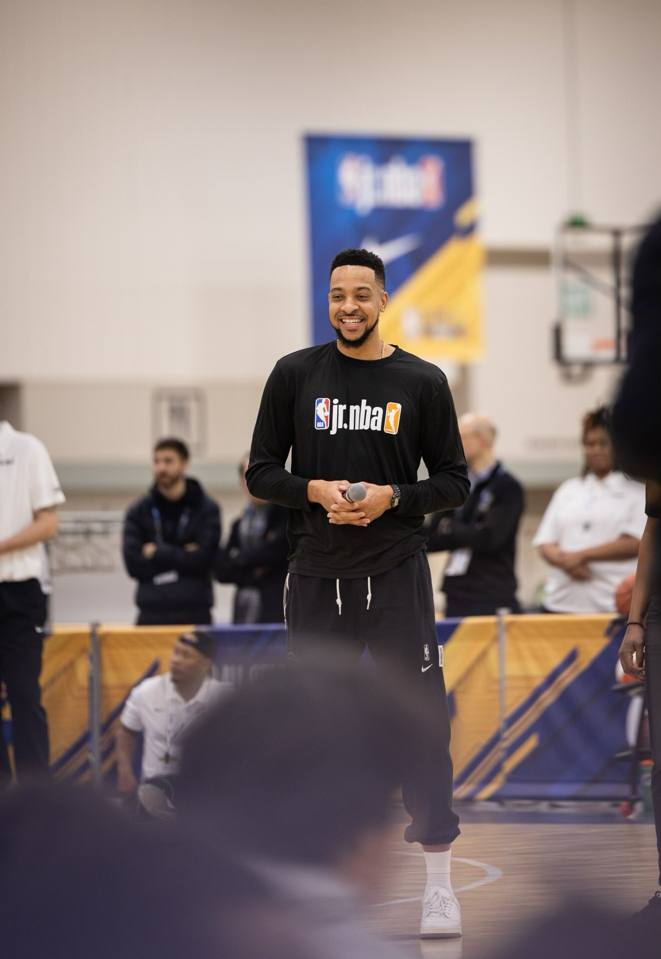 Photos: CJ McCollum at Jr. NBA Day | 2024 All-Star Weekend Photo ...